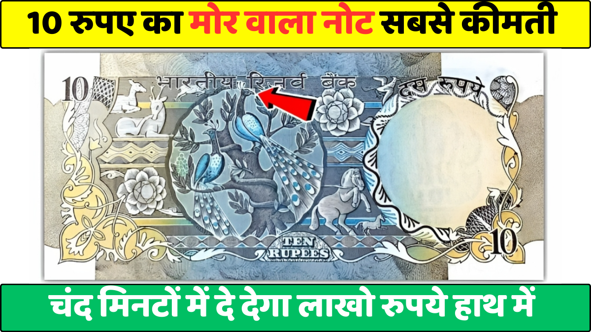 10 Rupee Peacock Note: 10 रुपए का मोर वाला नोट सबसे कीमती, मिनटों में ...